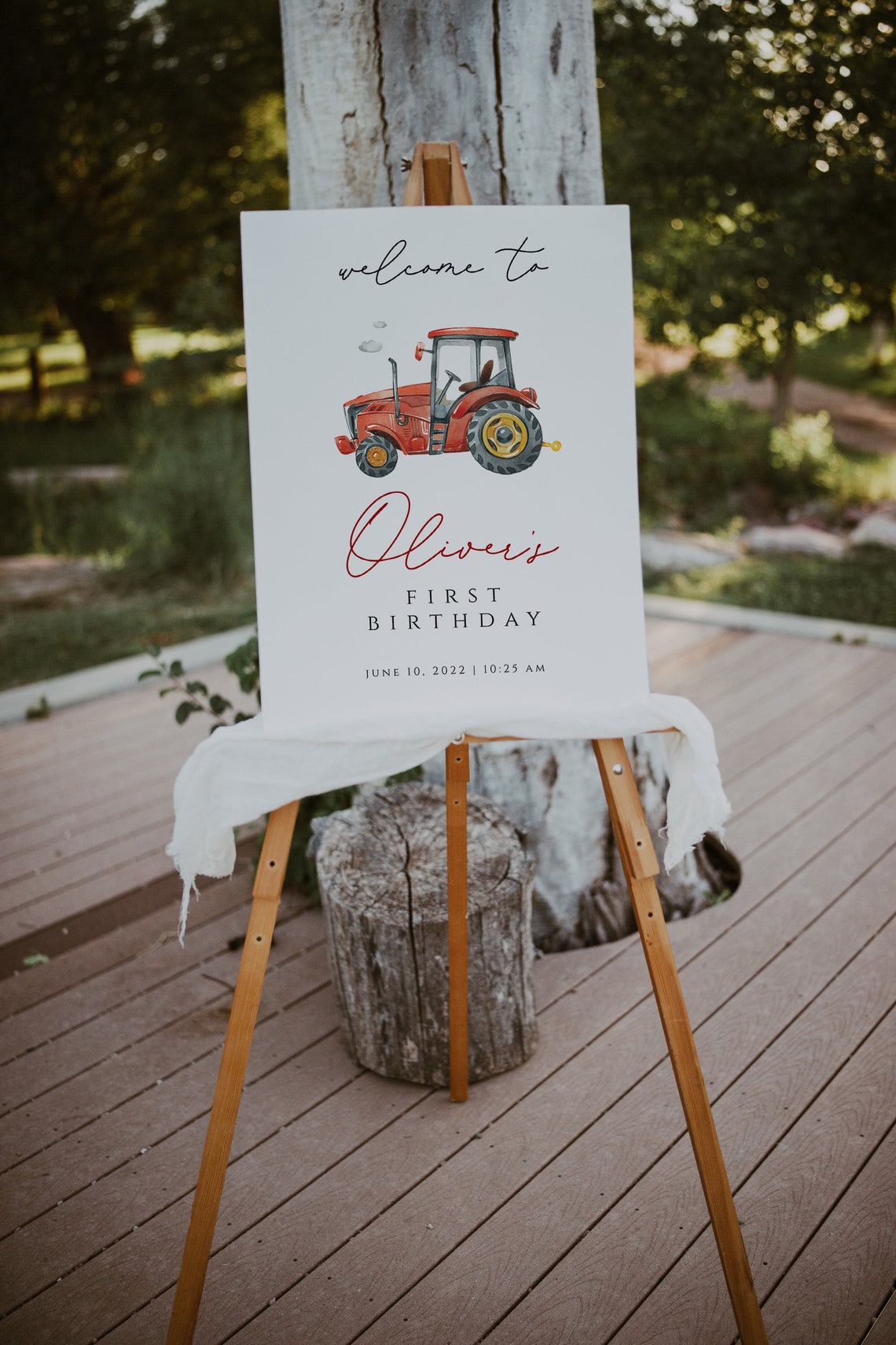 Tractor Welcome Sign Farm Tractor Theme Birthday Welcome Sign - Etsy
