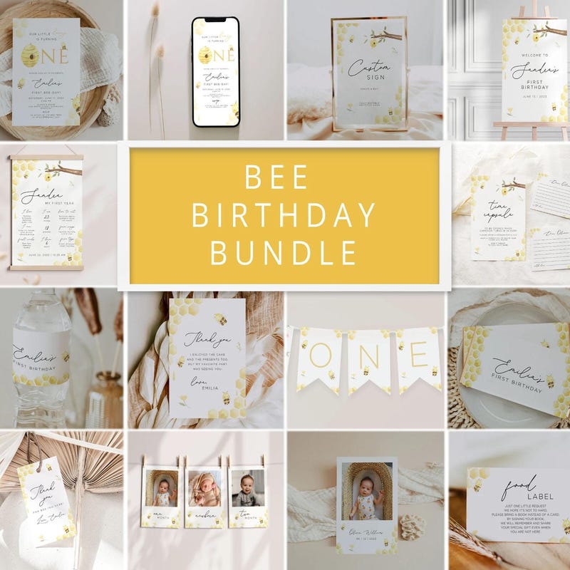 Bee Birthday Decorations - Etsy