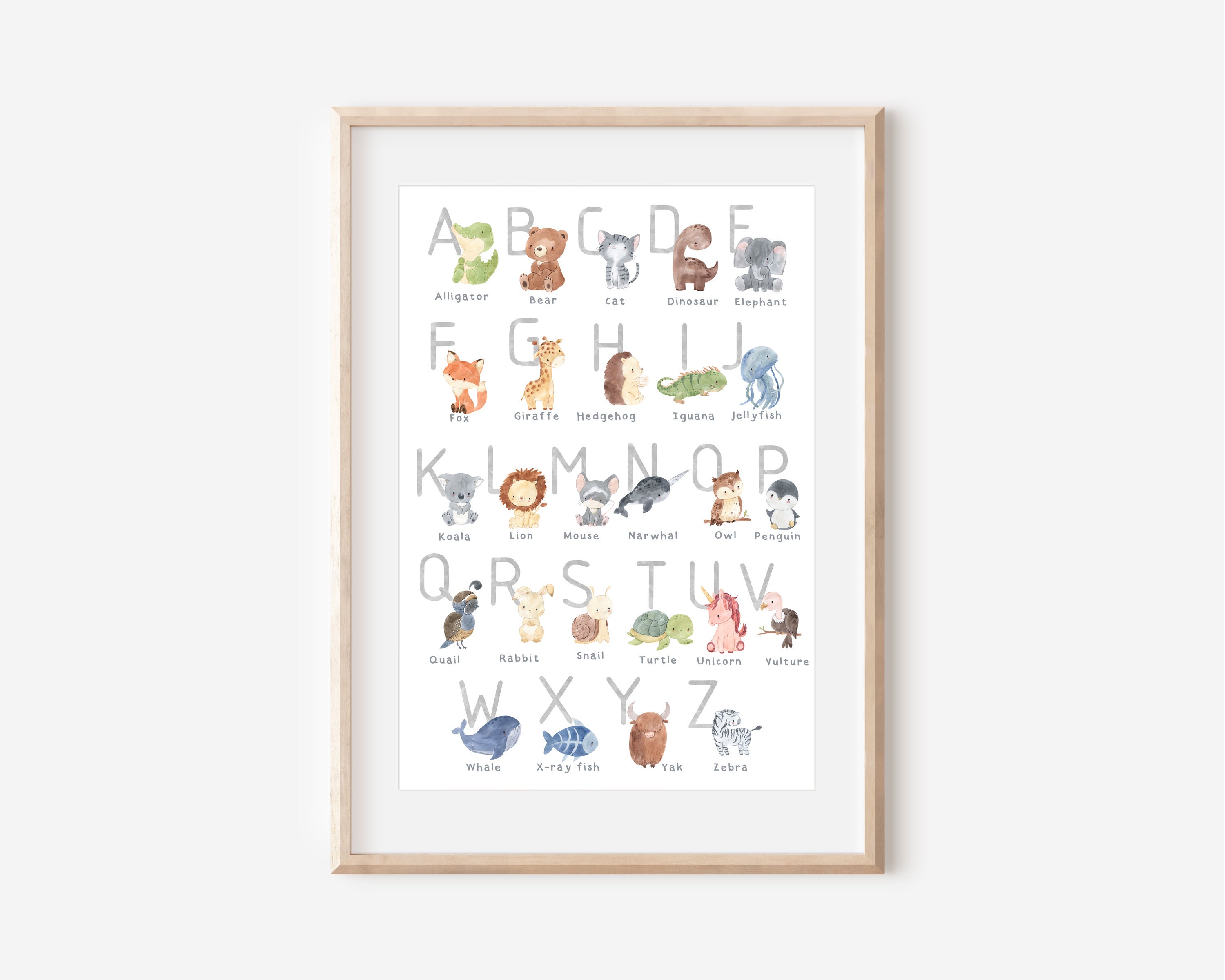 Tier Alphabet Poster Alphabet Poster ABC Poster Alphabet - Etsy Schweiz
