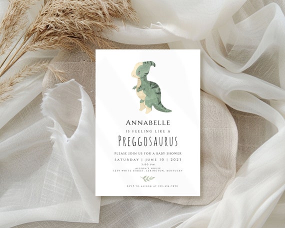Gender Neutral Baby Shower Dinosaur Theme