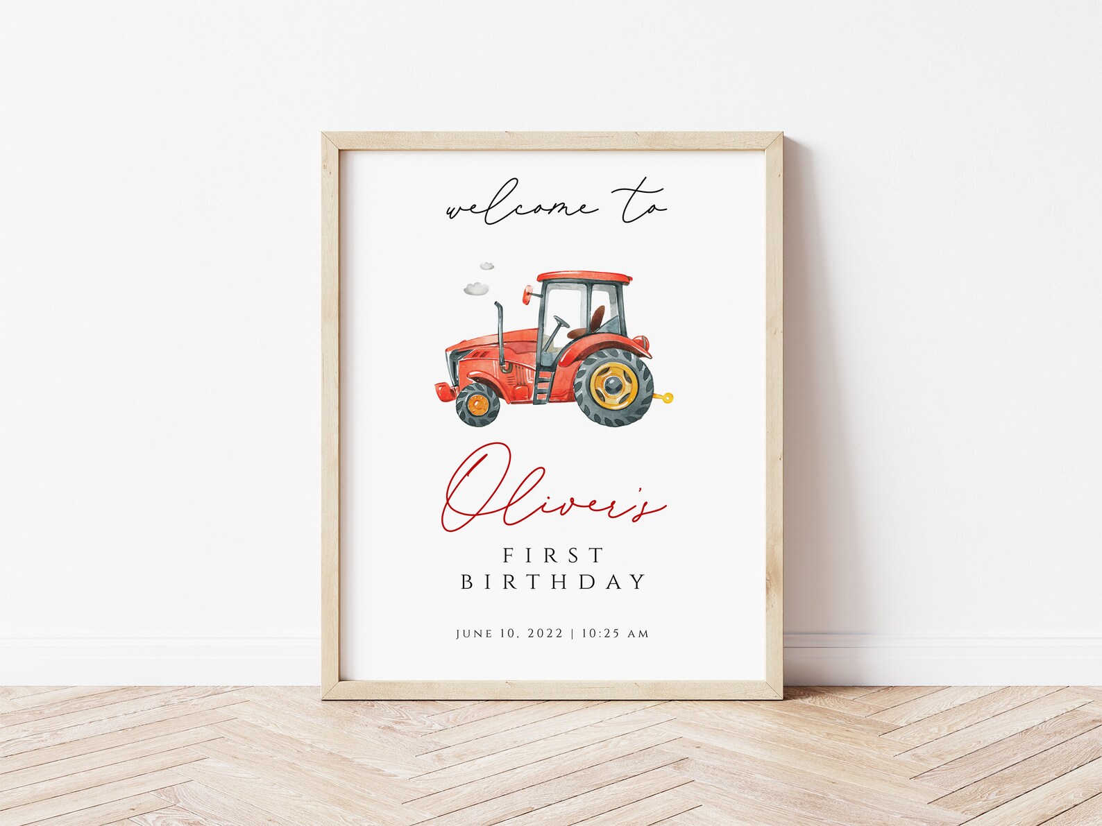 Tractor Welcome Sign Farm Tractor Theme Birthday Welcome Sign - Etsy