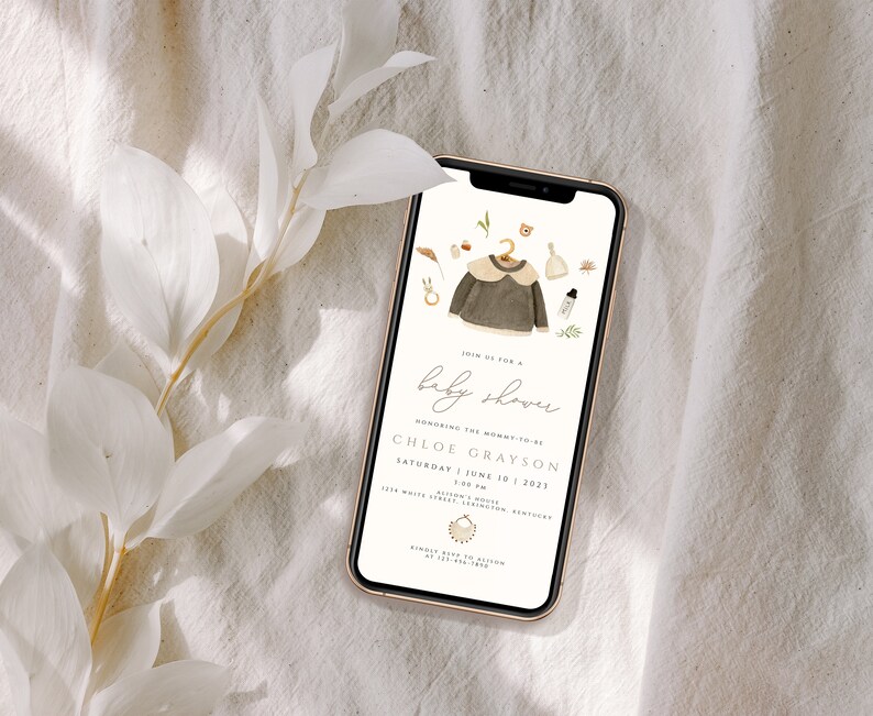 Girl Baby Shower Text Message Invitation Templateelectronic - Etsy