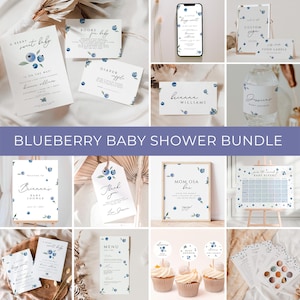 Blueberry Baby Shower Sign, Welcome Sign Baby Shower, Berry Sweet, Baby ...