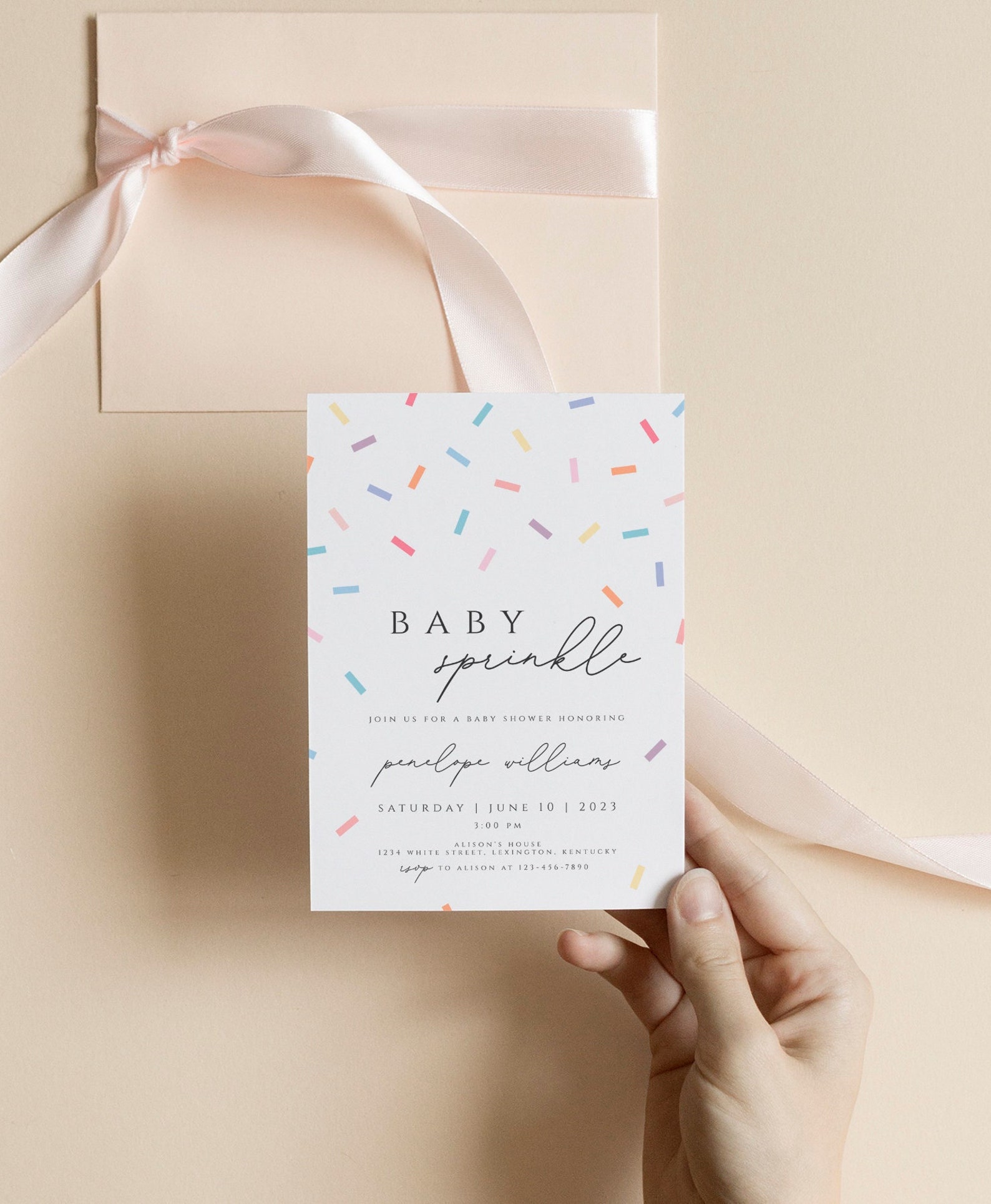 Editable Baby Sprinkle Invitation Template Download, Baby Shower Invite ...