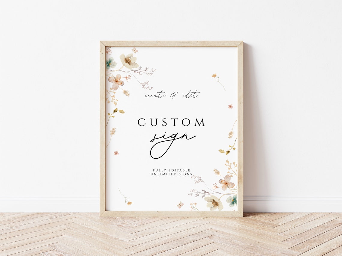 Wildflower Birthday Invitation Bundle Flower First Birthday - Etsy