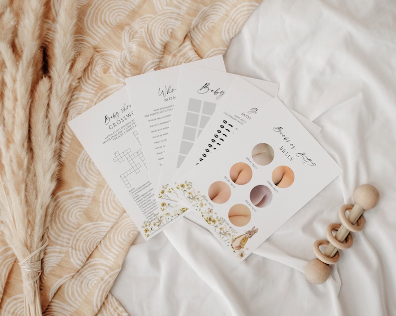 Peter Rabbit Yellow Gender Neutral Baby Shower Bundle, a Little Bunny ...