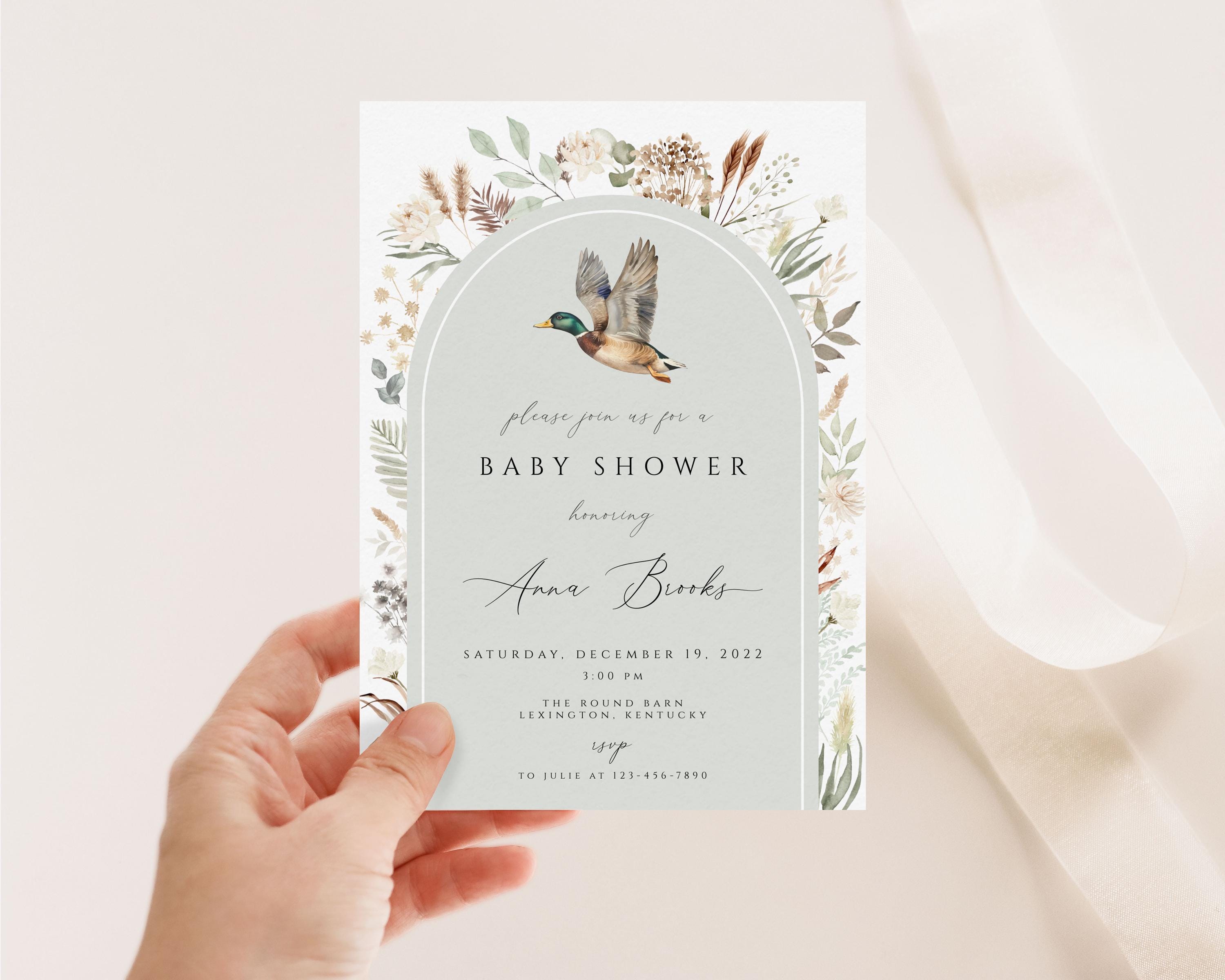Mallard Duck Baby Shower Welcome Sign, Duck Hunting Arch Welcome Sign ...