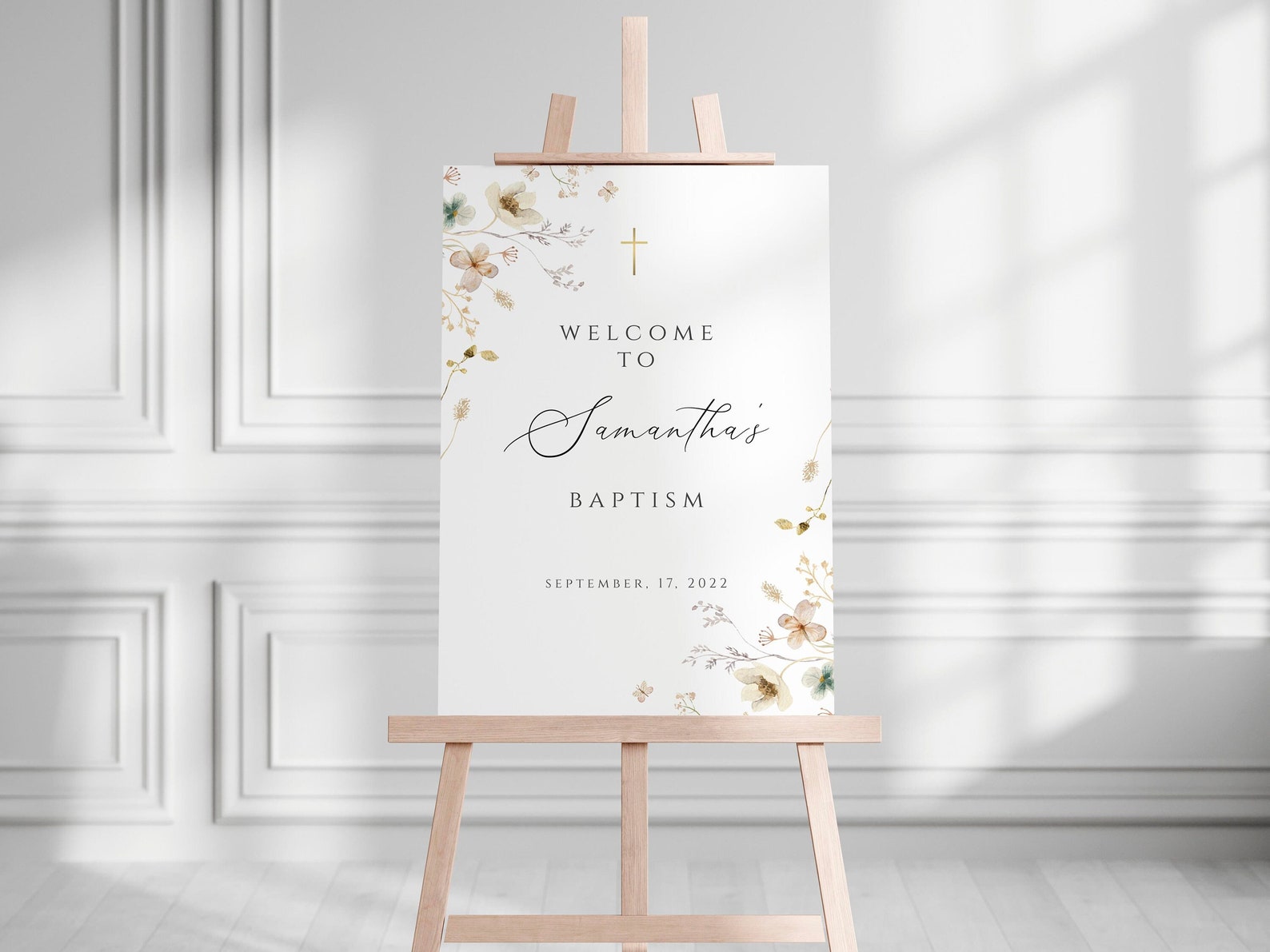 Printable Baptism Welcome Sign Christening Welcome Sign - Etsy