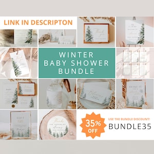 Winter Baby Shower Sign, Welcome Sign Baby Shower, Winter Wonderland ...