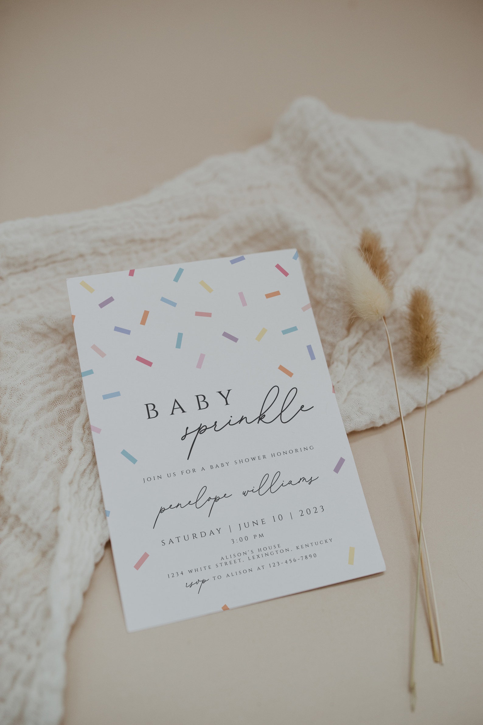 Editable Baby Sprinkle Invitation Template Download, Baby Shower Invite ...