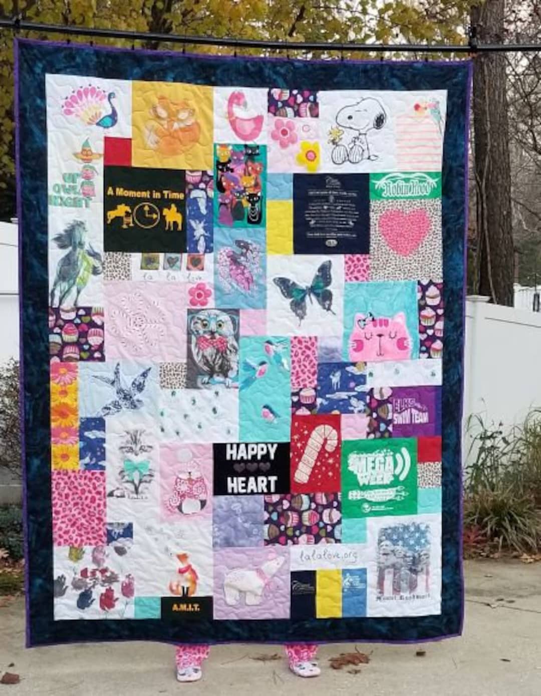 T-SHIRT MEMORY QUILT: Graduation, Birthday, Coach Gift - Etsy