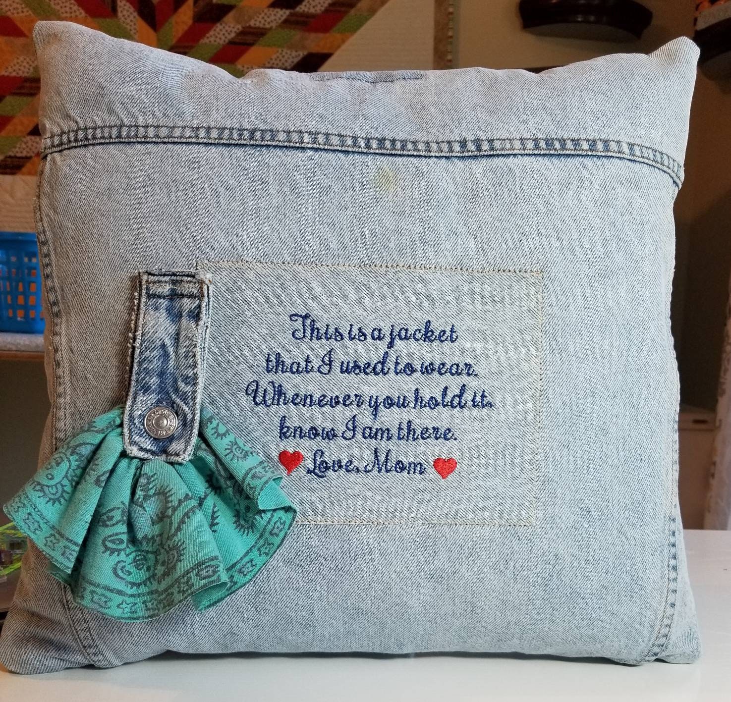 MEMORY PILLOW Made From Loved Ones Clothing - Etsy