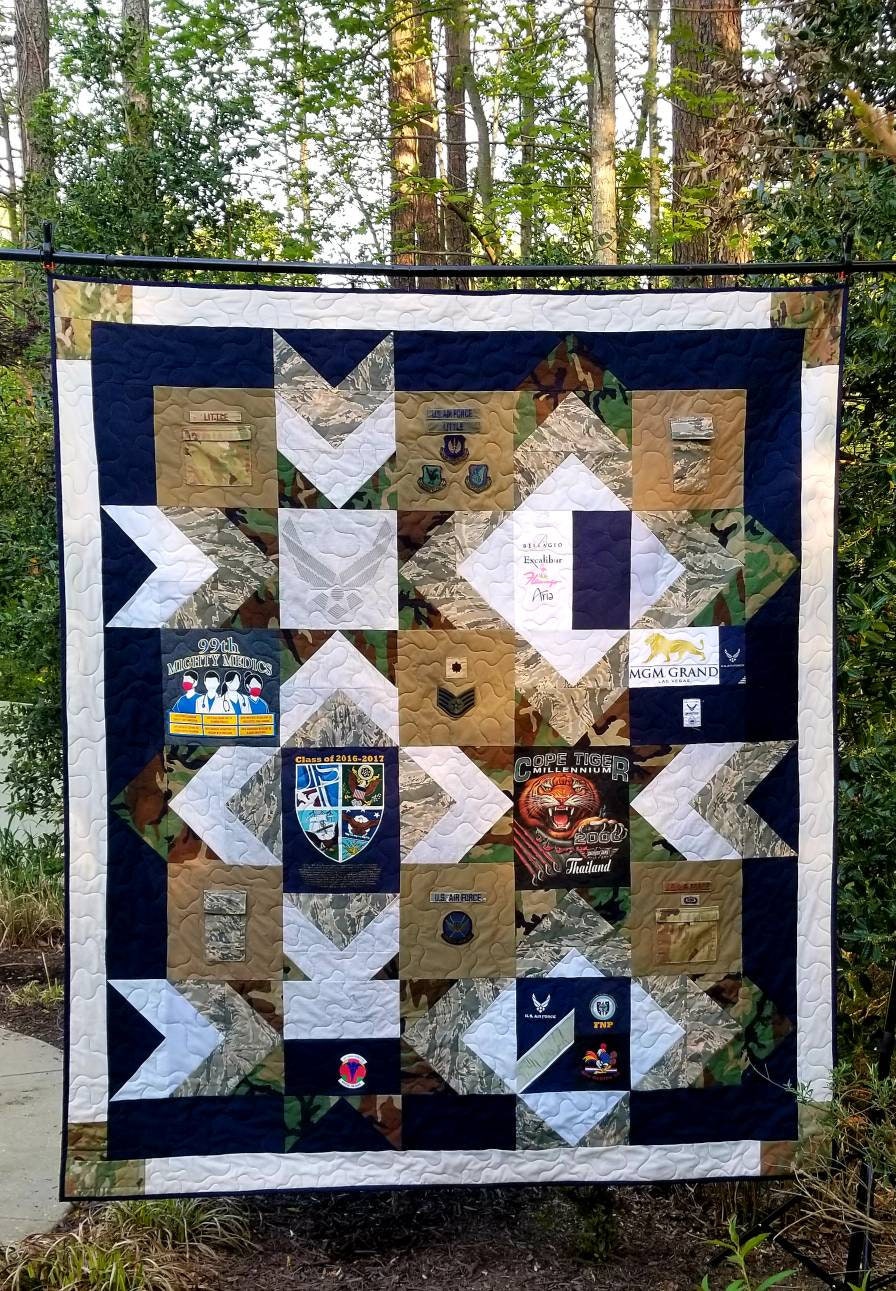 MILITARY and VETERAN Memory Quilt Made From Uniforms - Etsy