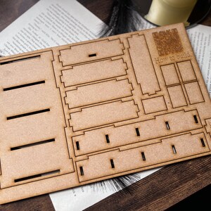 DIY Mini Bookshelf Kit With 30 Mini Book Blanks | Bookish | Booktok ...