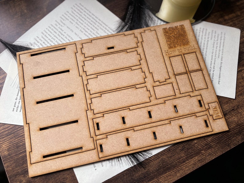 DIY Mini Bookshelf Kit With 30 Mini MDF Book Blanks | Craft for Readers ...