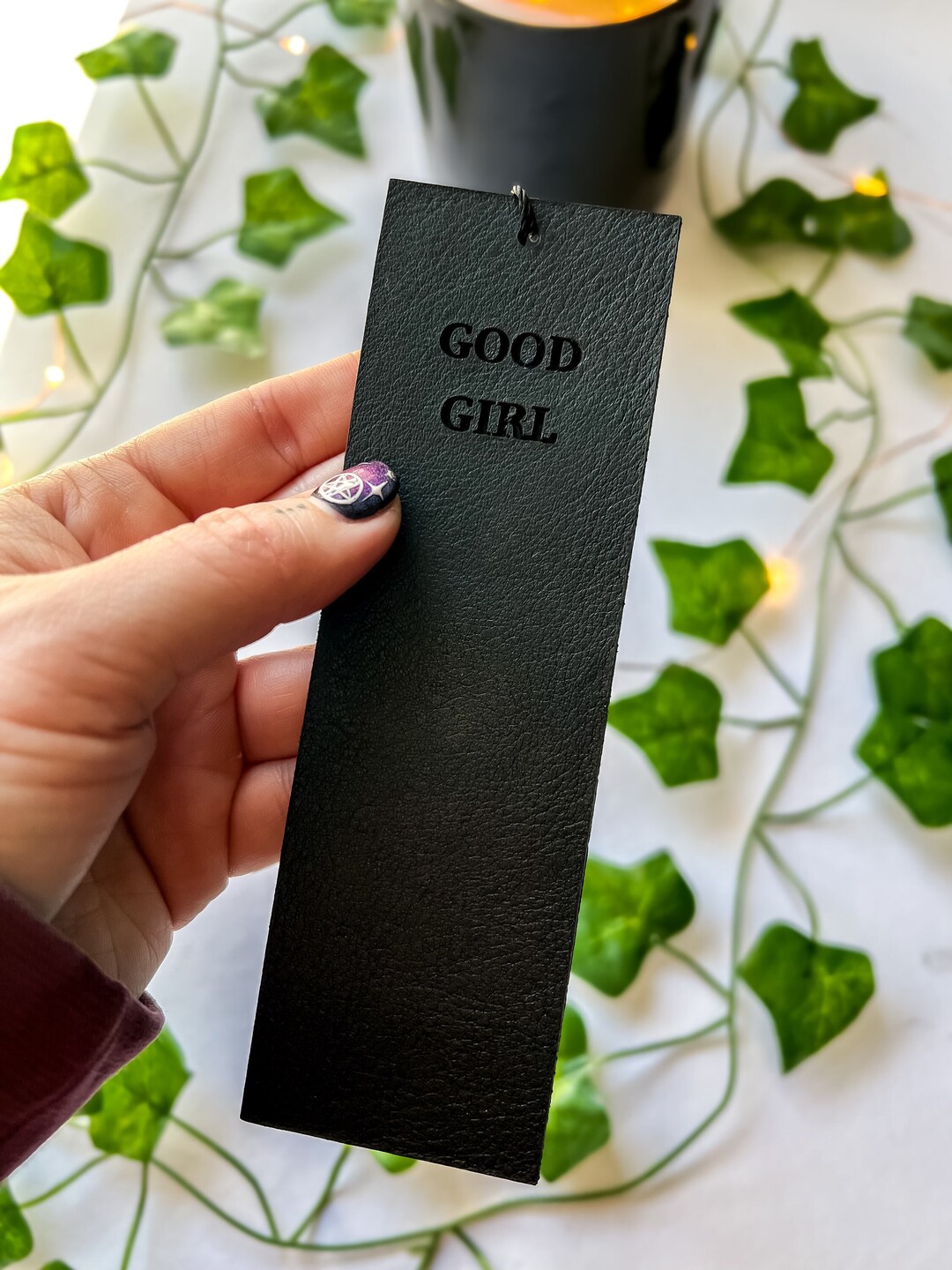 Good Girl Leather Bookmark With Tassel - Gift for Readers! - Etsy UK