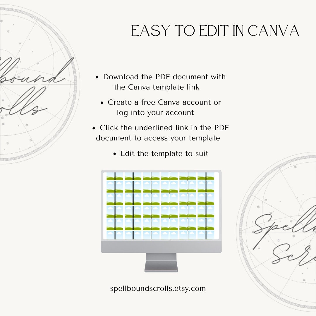 Mini Book Cover Canva Template Drag & Drop - Etsy