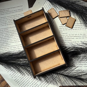 DIY Mini Bookshelf Kit With 30 Mini Book Blanks | Bookish | Booktok - Etsy