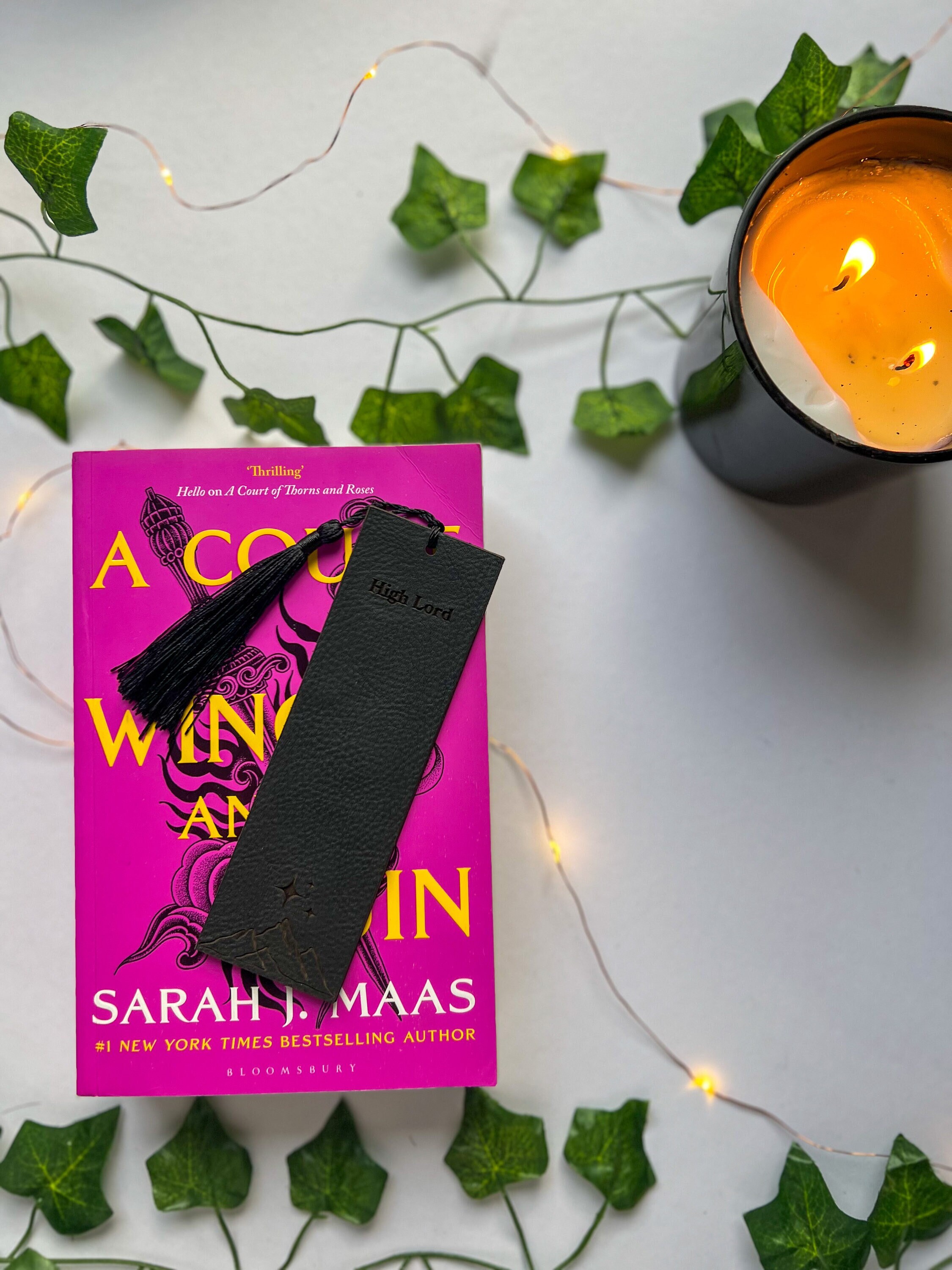 ACOTAR Inspired 'high Lord' Leather Bookmark With - Etsy