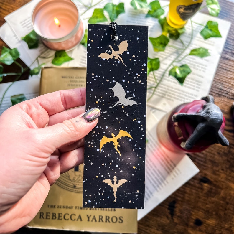 Fourth Wing Inspired Dragon Bookmark Bookish Booktok - Etsy