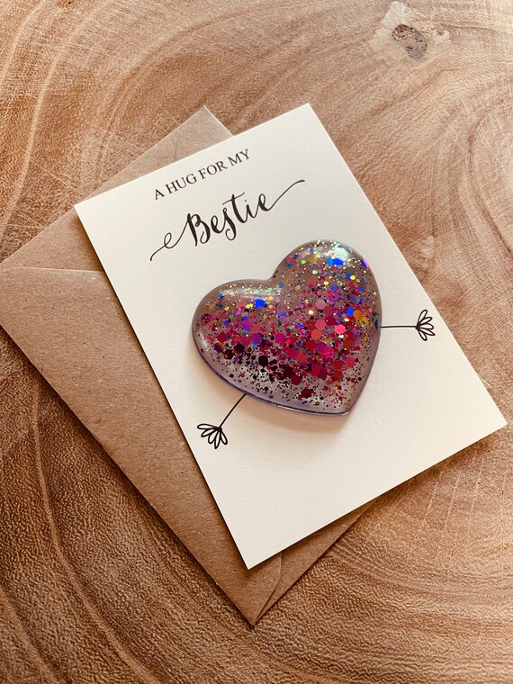 Pocket Hug and Card for Your Bestie Send a Hug to Your BFF - Etsy