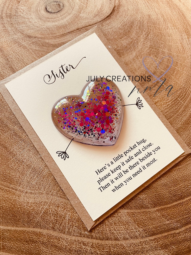 Sister Gift Sister Pocket Hug Sister Gift Token - Etsy
