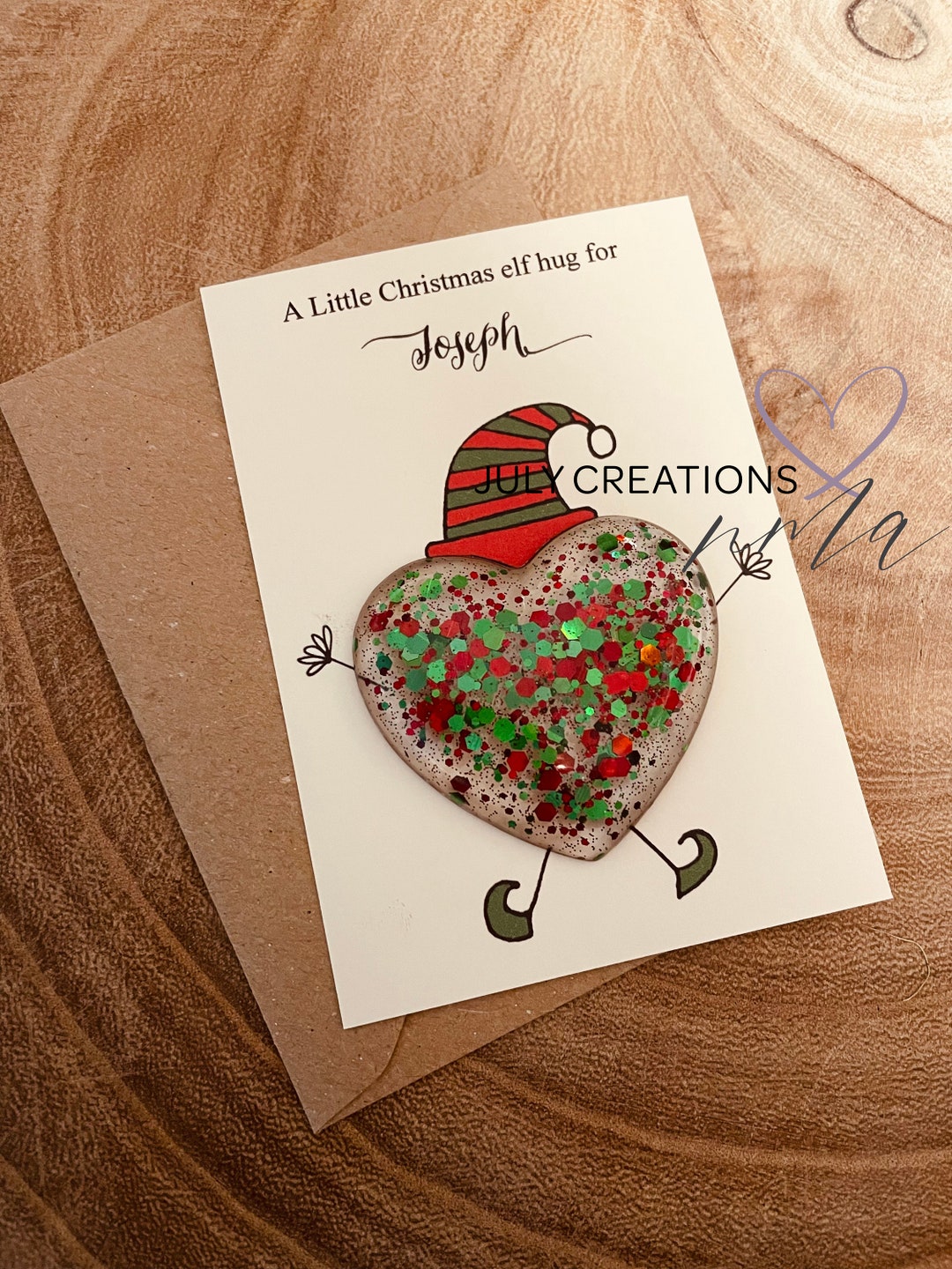 Personalised Christmas Elf Hug, Christmas Hug, Christmas Place Name ...