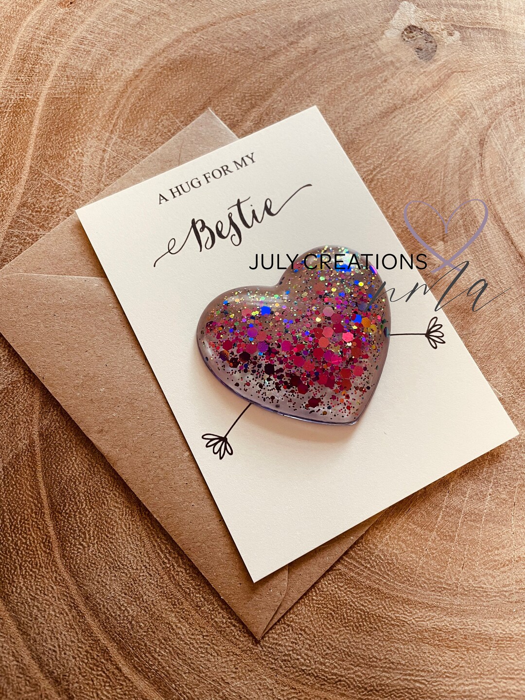 Pocket Hug and Card for Your Bestie, Send a Hug to Your BFF - Etsy