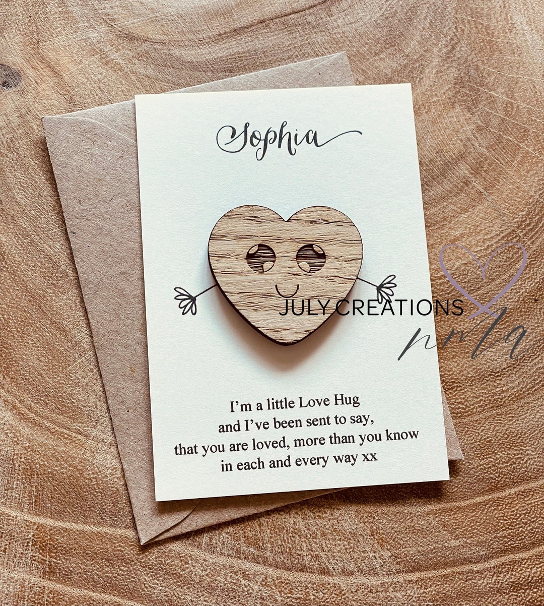 Customisable Pocket Hug, Gift for Daughter, Son, Friend and More ...