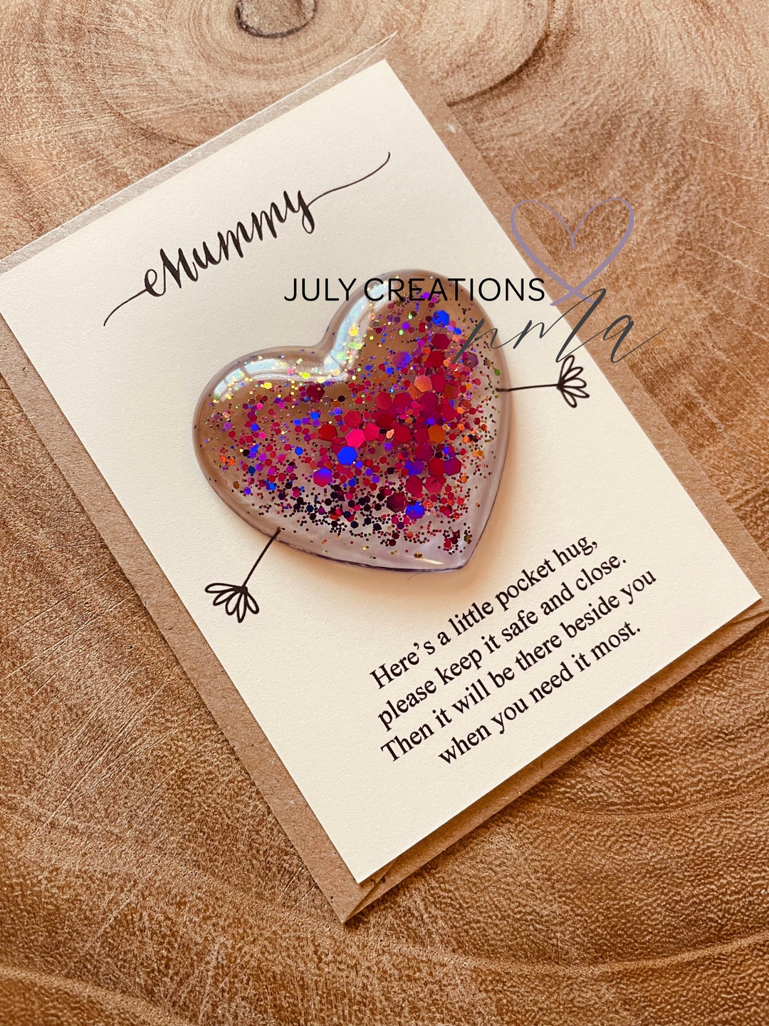 Mummy Gift Token, Mummy Pocket Hug, Gift for Her, Mum Card & Gift - Etsy