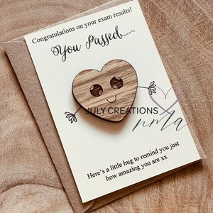 Exam Pocket Hug, Congratulations, GCSE Pass, A Level Pass, You've ...