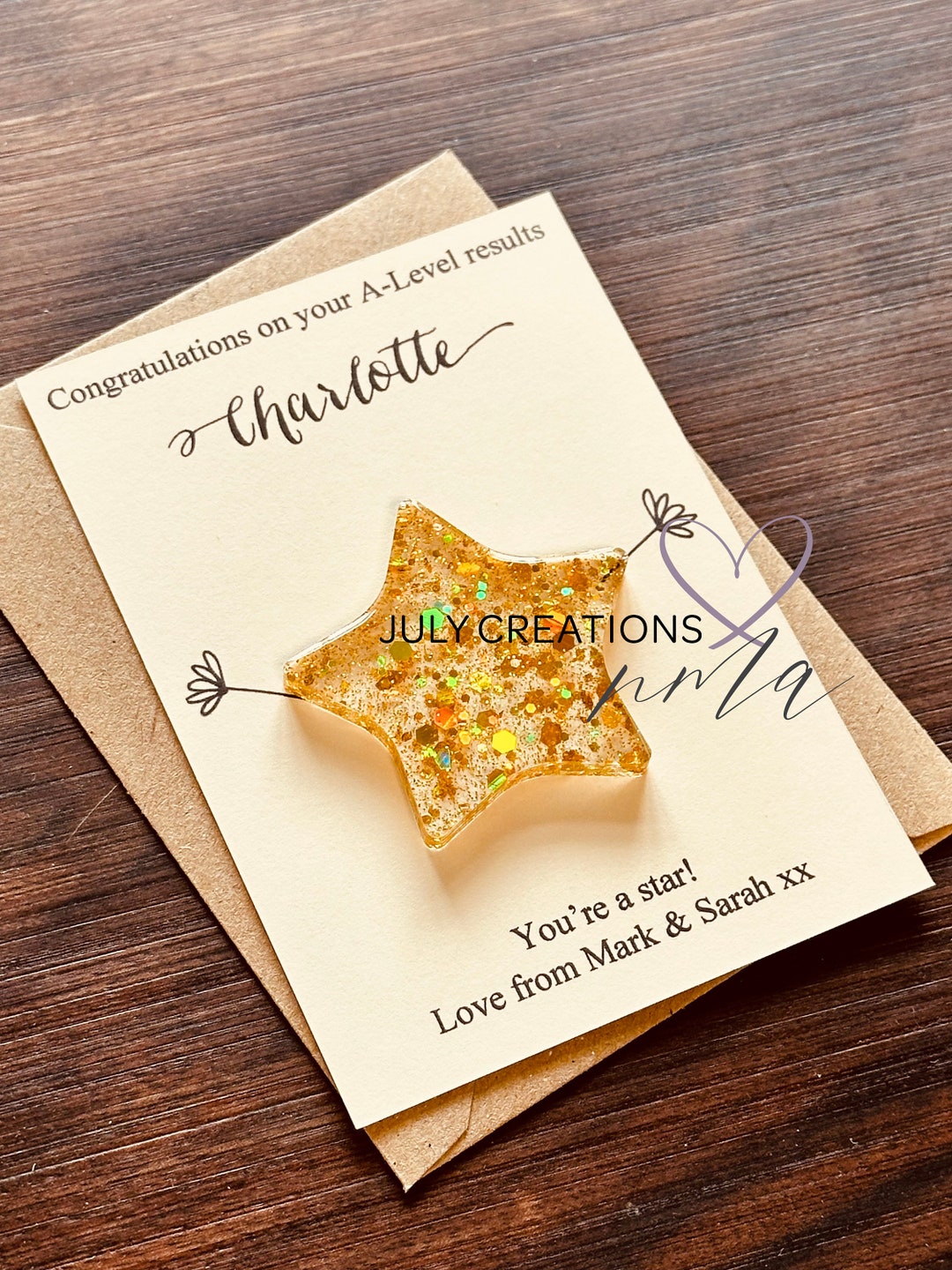 Custom A-level Card, A-level Exam Congratulations Card, Well Done on ...