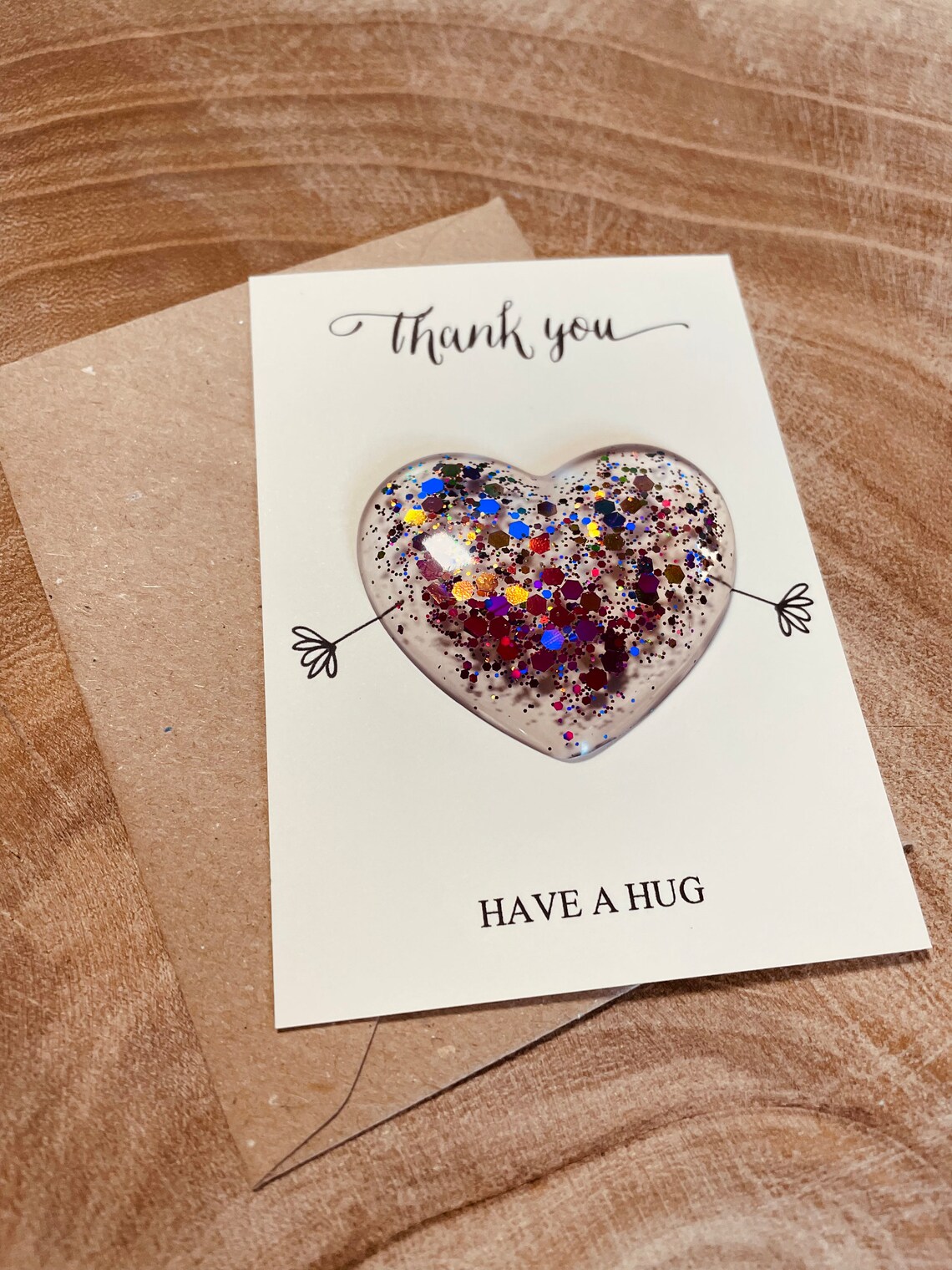 Thank You Pocket Hug Thank You Token Thank You Gift Pocket - Etsy