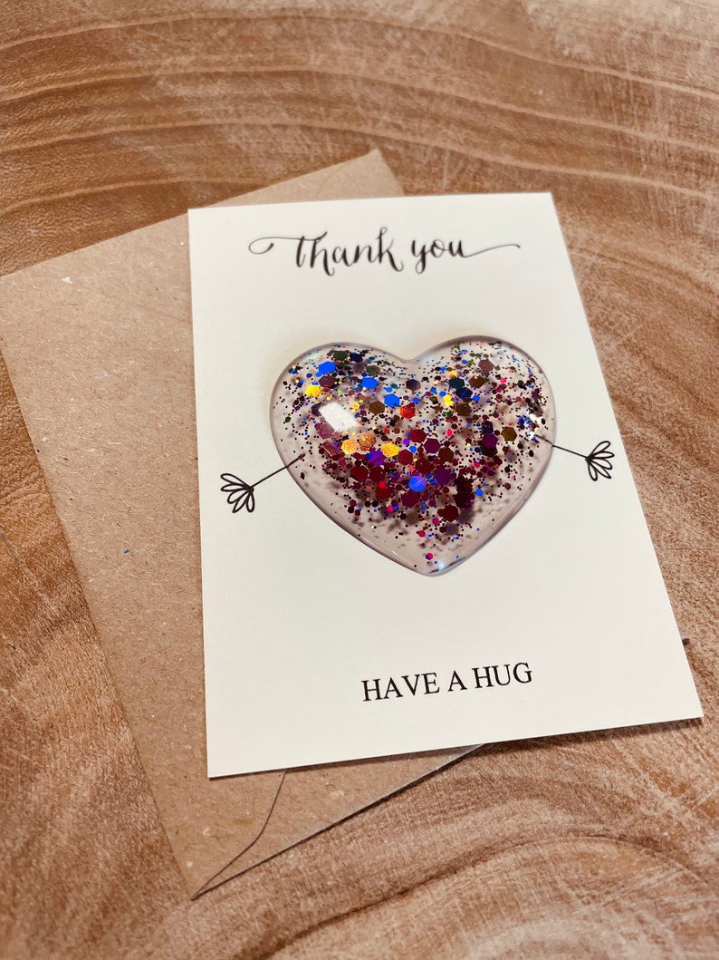 Thank You Pocket Hug Thank You Token Thank You Gift Pocket - Etsy