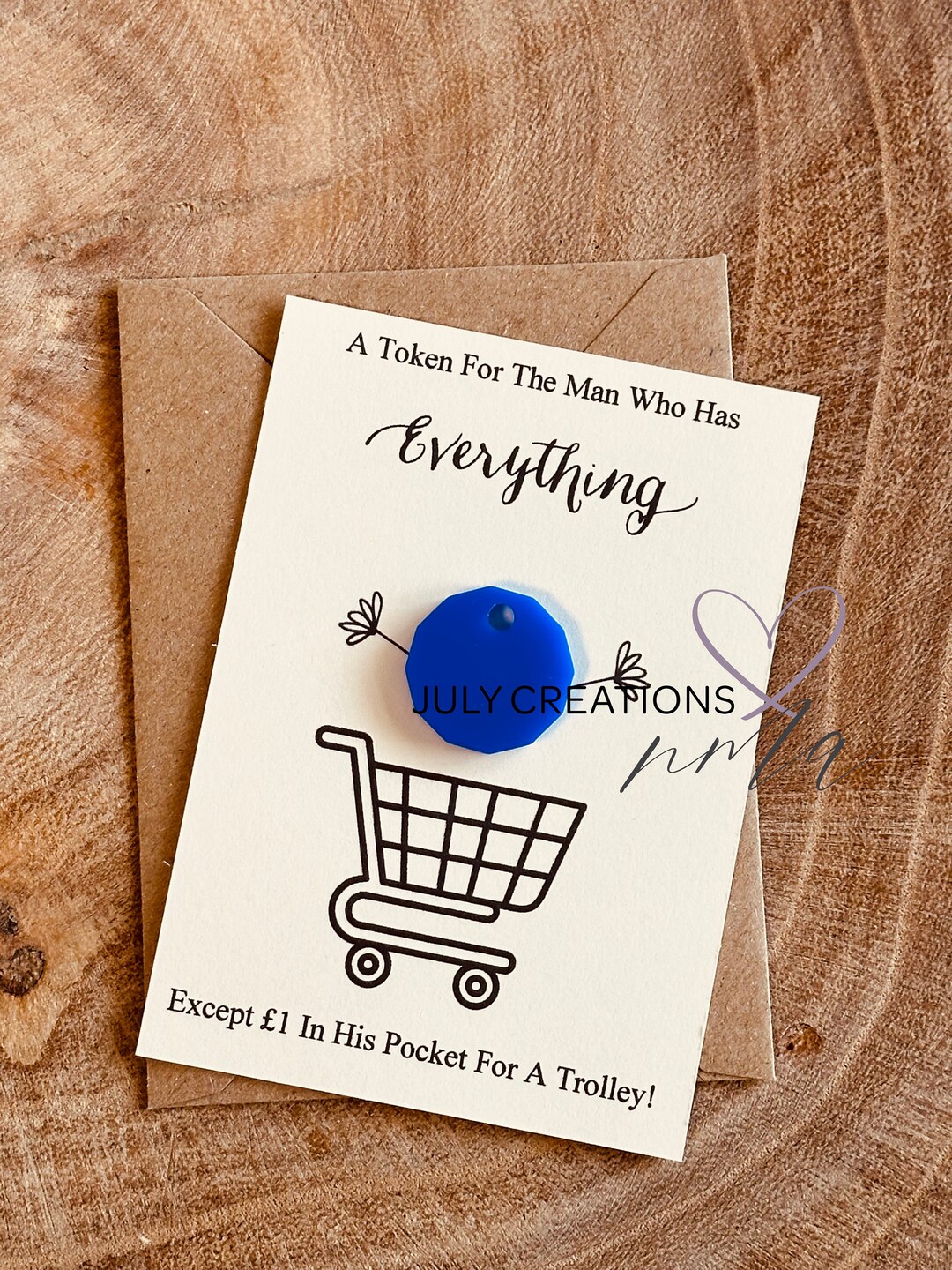 Token Gift for the Man Who Has Everything, Trolley Token Gift, Locker ...