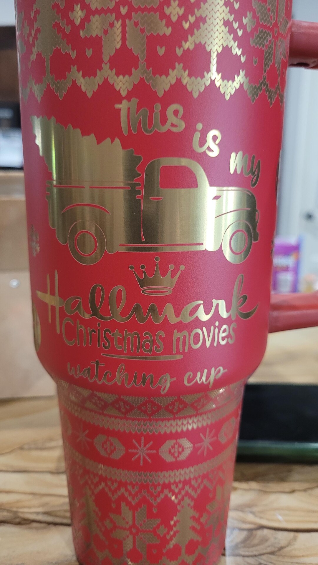 Hallmark Christmas Movie Cup 40 Oz Engraved Stainless Steel - Etsy