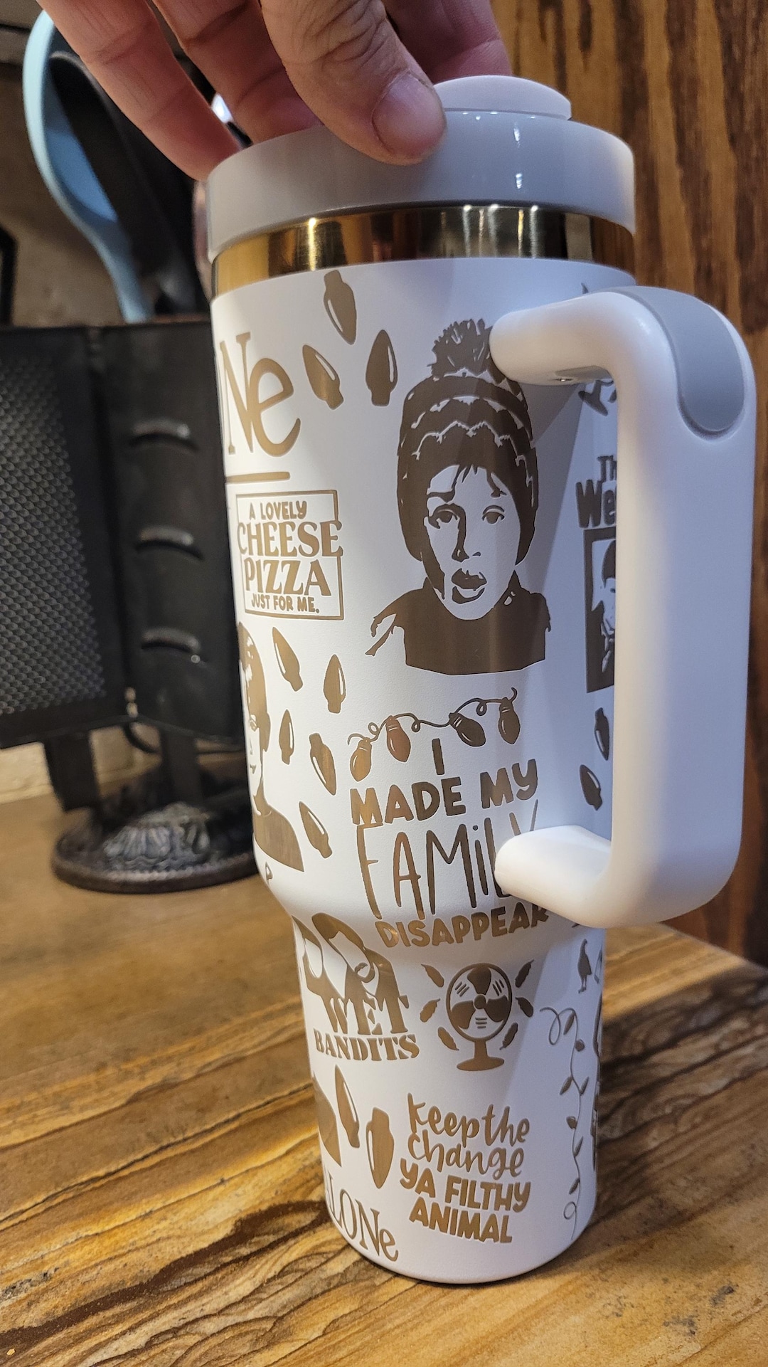 Home Alone Cup 40 Oz Engraved Tumbler Home Alone Tumbler Stainless ...