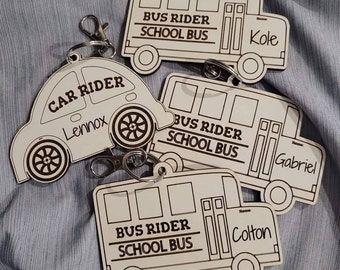 School Pickup Tags - Etsy