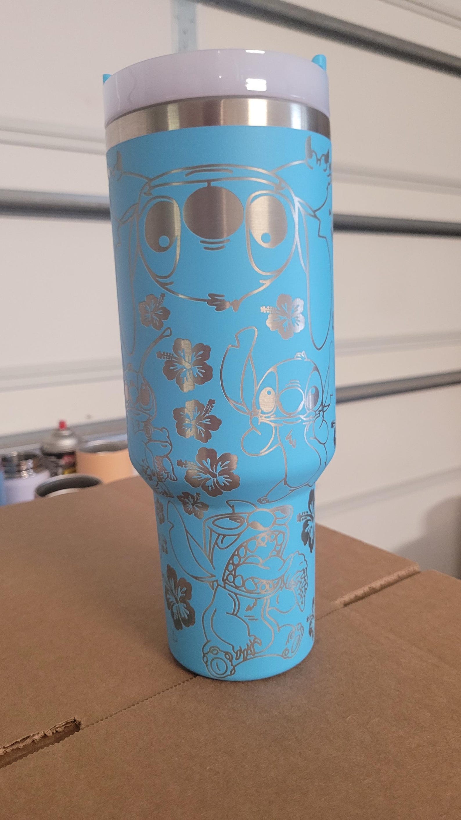 Engraved Stitch Cup 40 Oz With Handle - Etsy