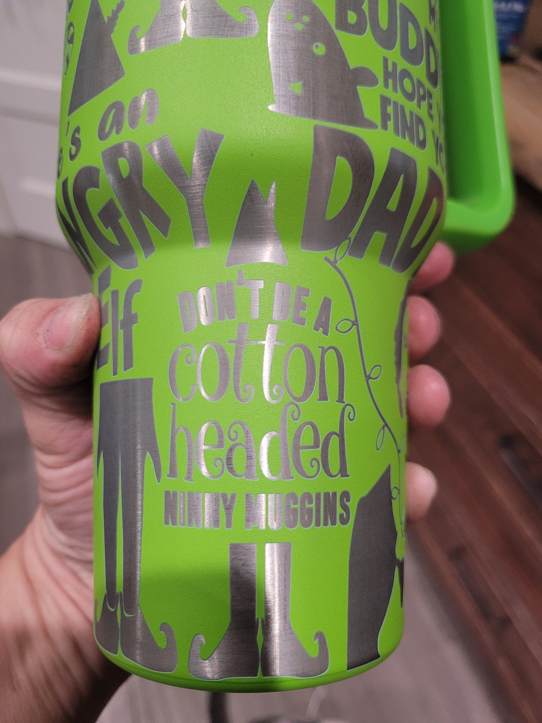 Elf Movie Cup Buddy the Elf Cup Elf Cup - Etsy