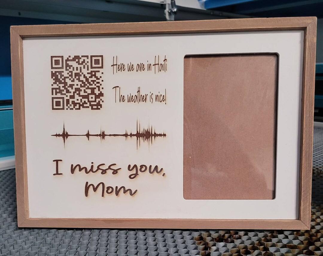 QR Code and Sound Wave Frame - Etsy