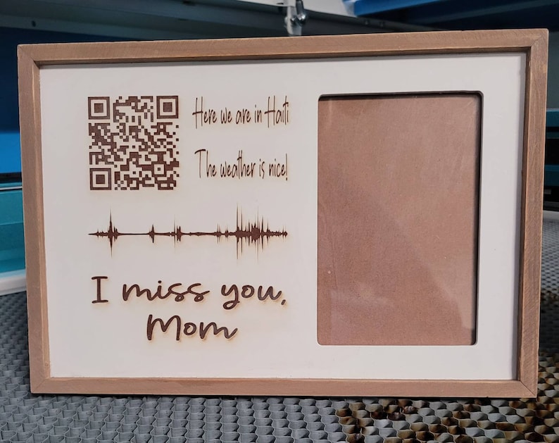 QR Code and Sound Wave Frame - Etsy