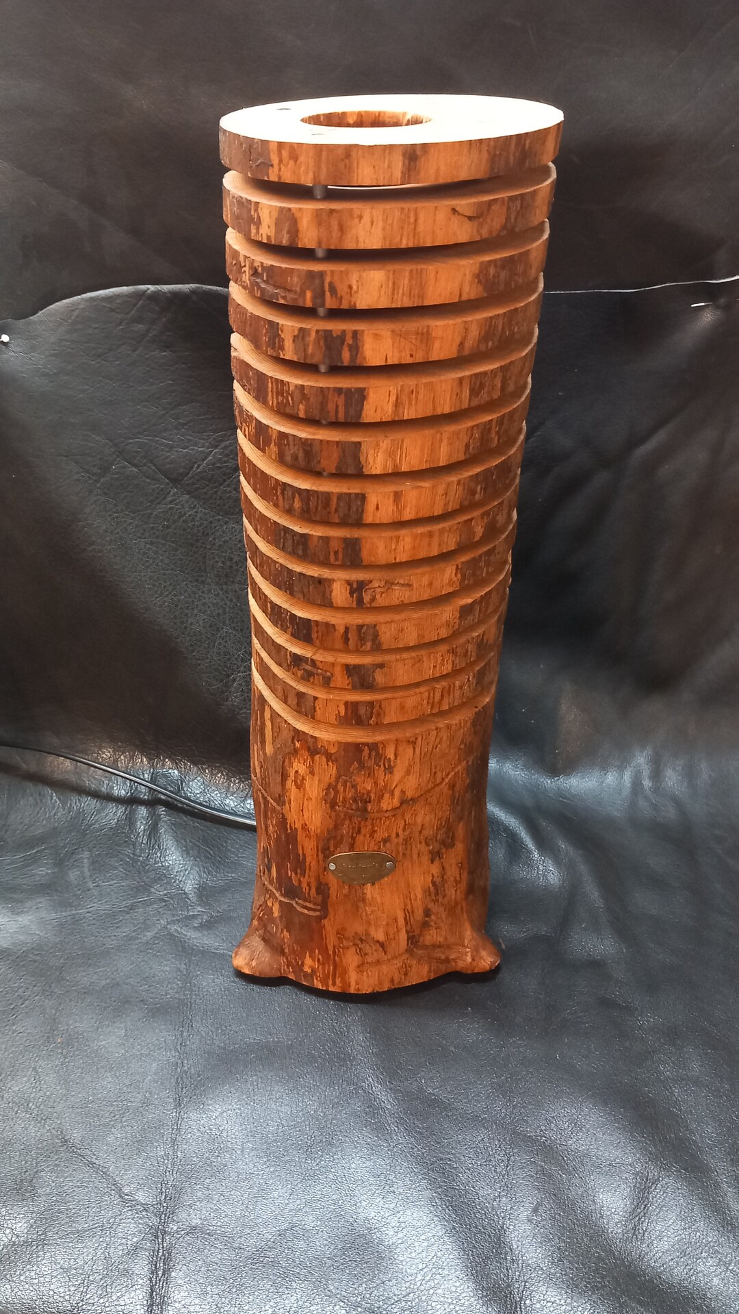 Tree Trunk Lamp Indirect Table Lamp Made of Robust Natural Trunk Wood ...