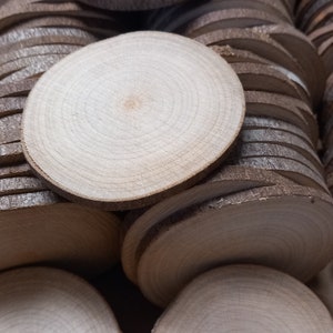 125 Pieces of Beautifully Evenly Thin Sawn Tree Branch Wood Slices ...