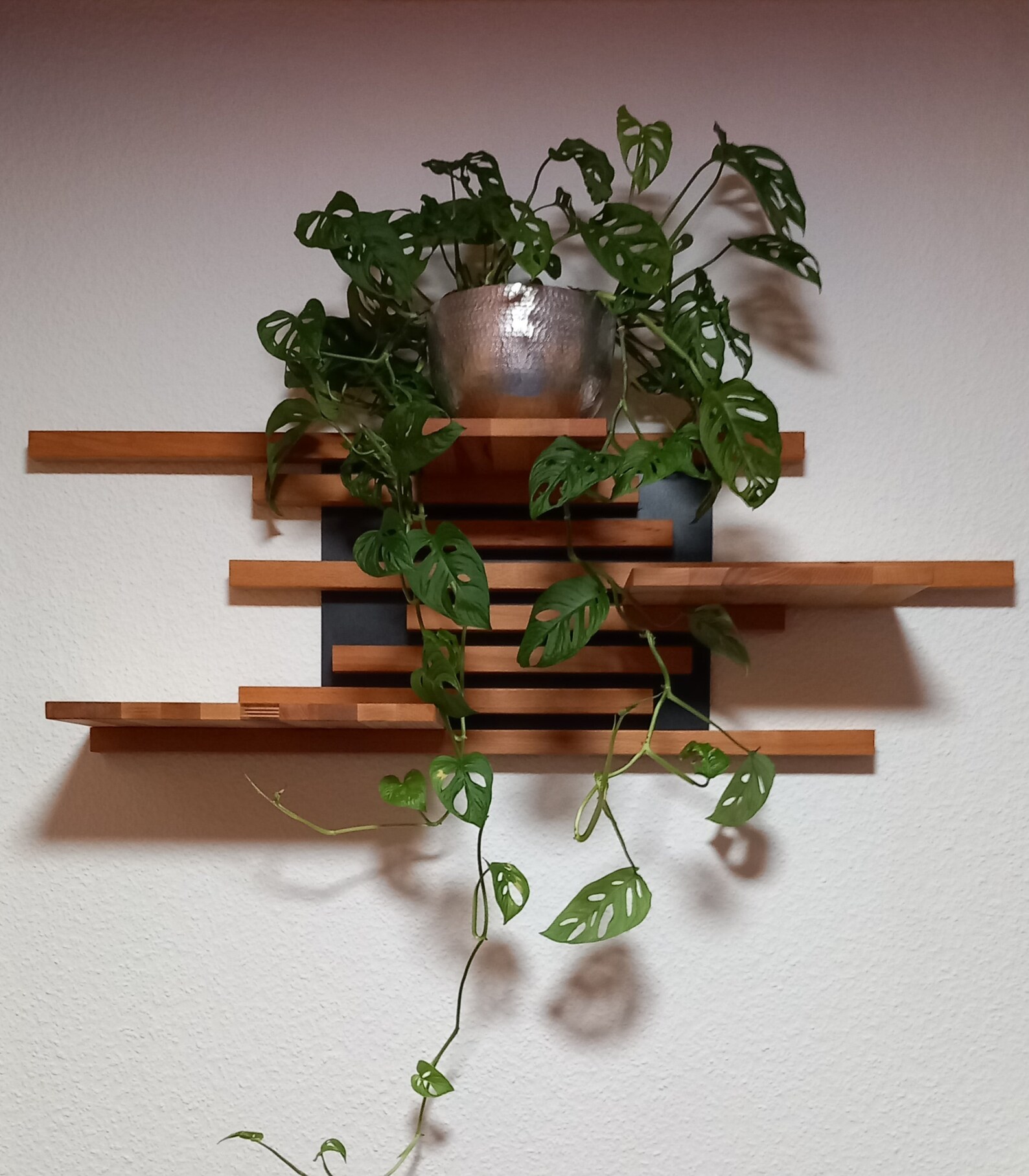 Living Room Shelf, the Flexible System. With Square Beech Plywood Plug ...