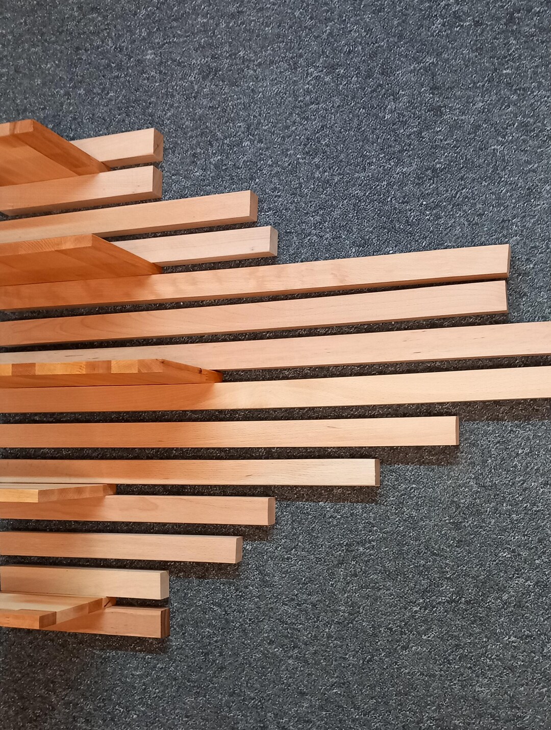 3D Wandregal Das Flexible Diy-system Aus Massiv Rechteckigen Buchen ...