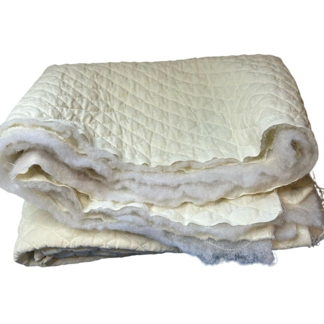 Diamond Solid Double Faced Pre Quilted Cotton Fabric AS IS 41x51 Crib ...