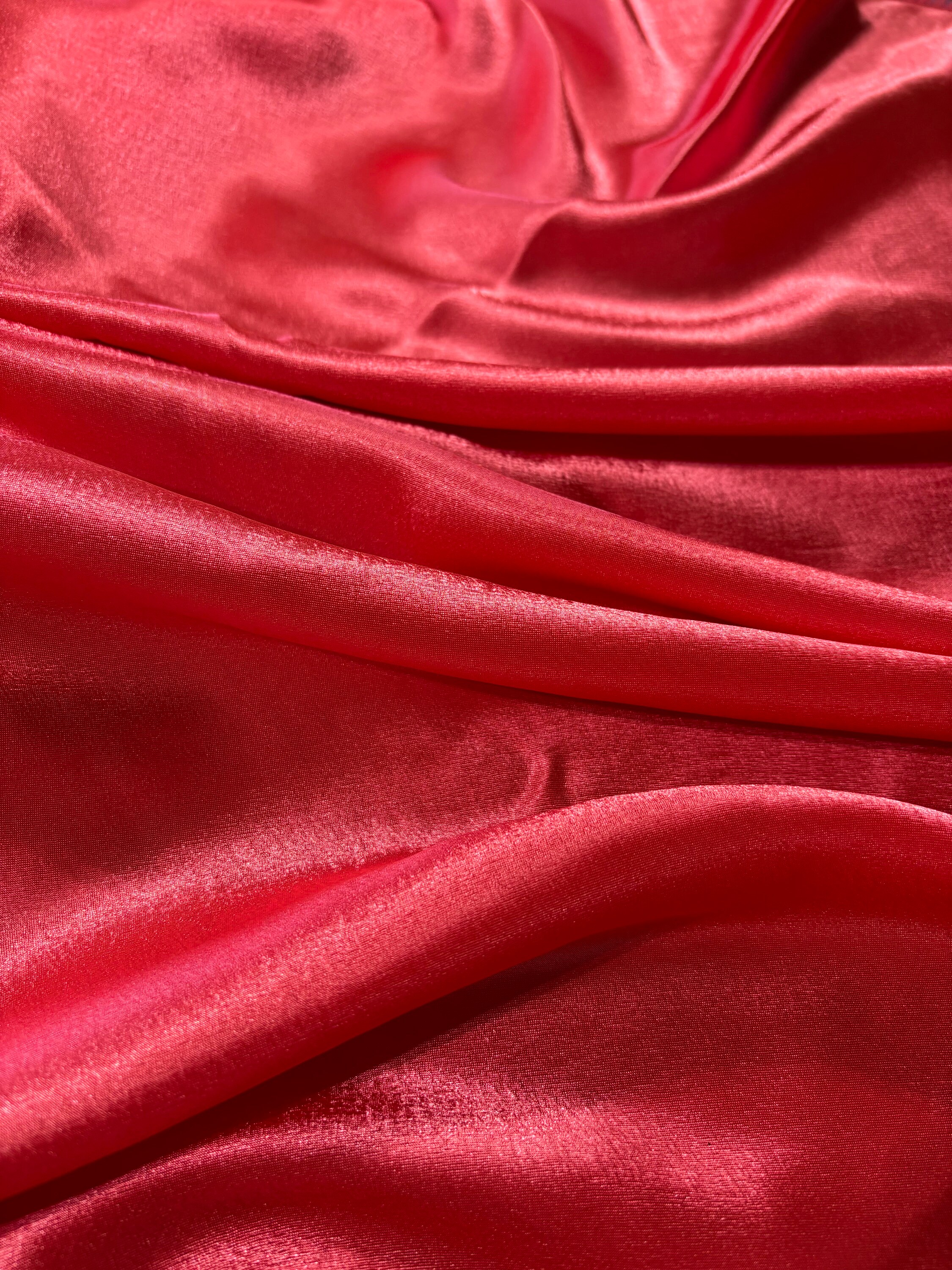 Silky Satin Raspberry - Apparel Fabric- by the Yard- Pink, Apparel ...