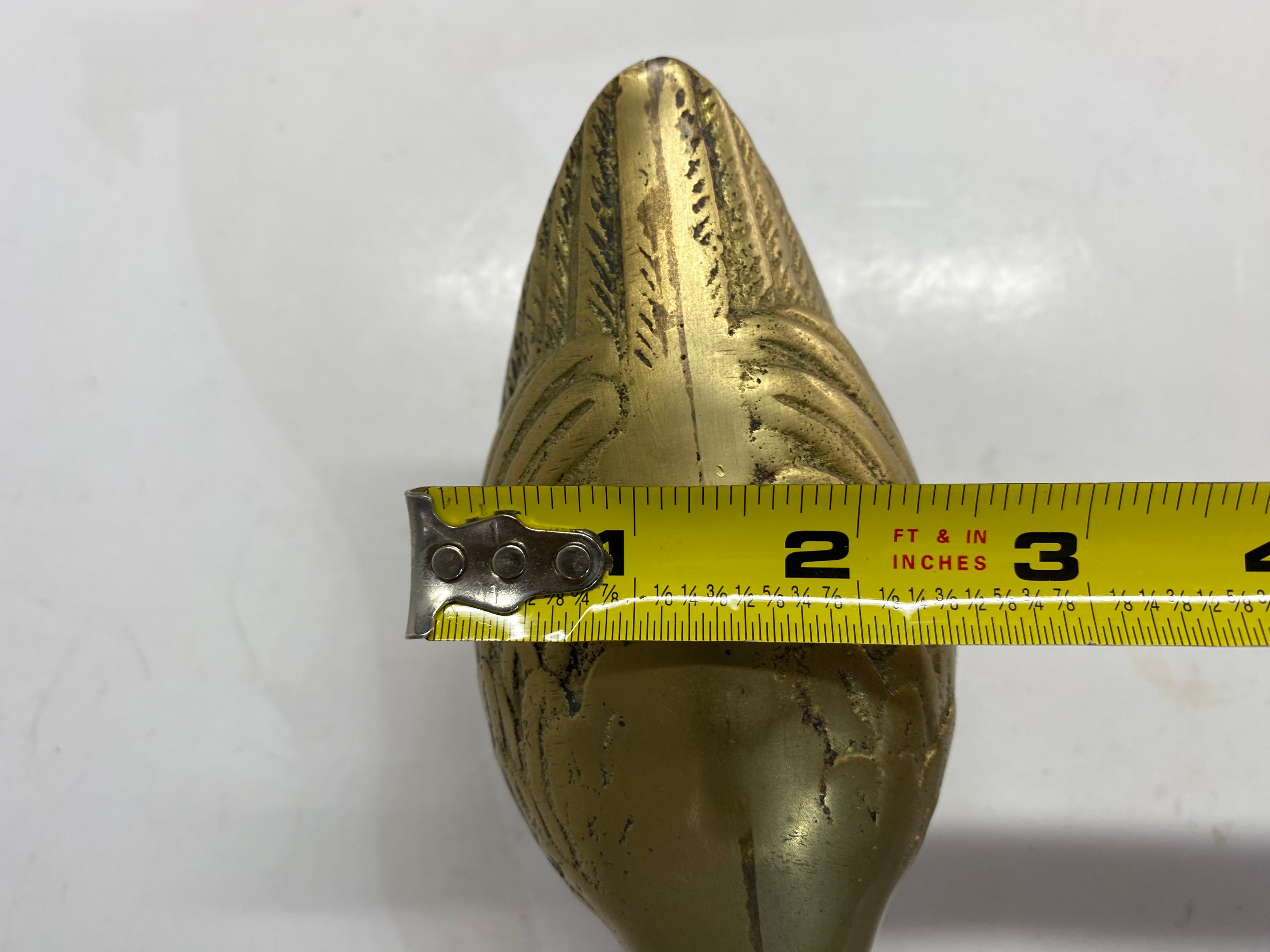 Vintage Brass Goose Figurine Mid Century Honking Duck Statue MCM Decor ...