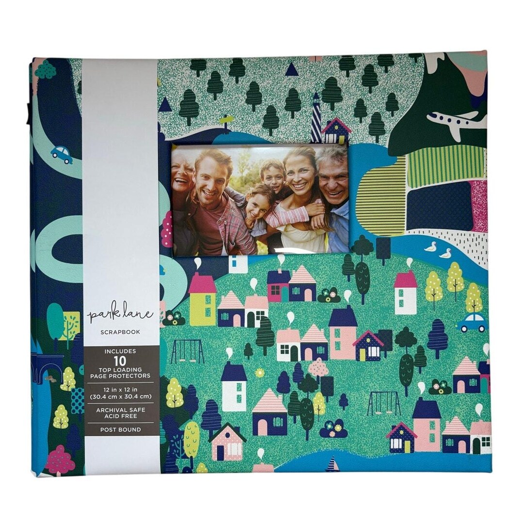 Park Lane Scrapbook 12x12 Postbound Jumbo Colorful Small Town NEW - Etsy